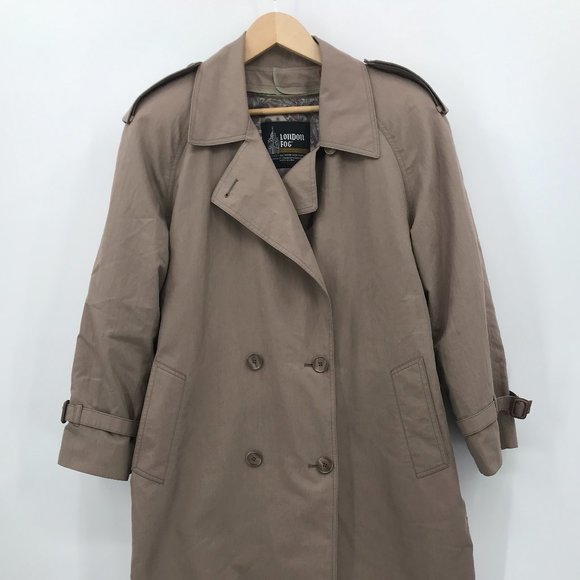London Fog | Jackets & Coats | Vtg London Fog Womens Trench Coat Taupe ...